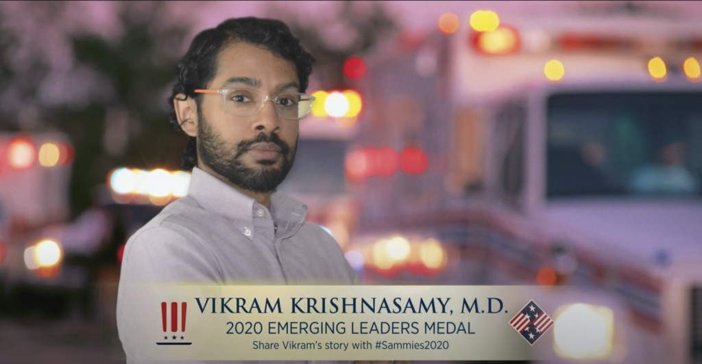 #Sammies2020 Emerging Leader Medal: Dr. Vikram Krishnasamy • Samuel J ...
