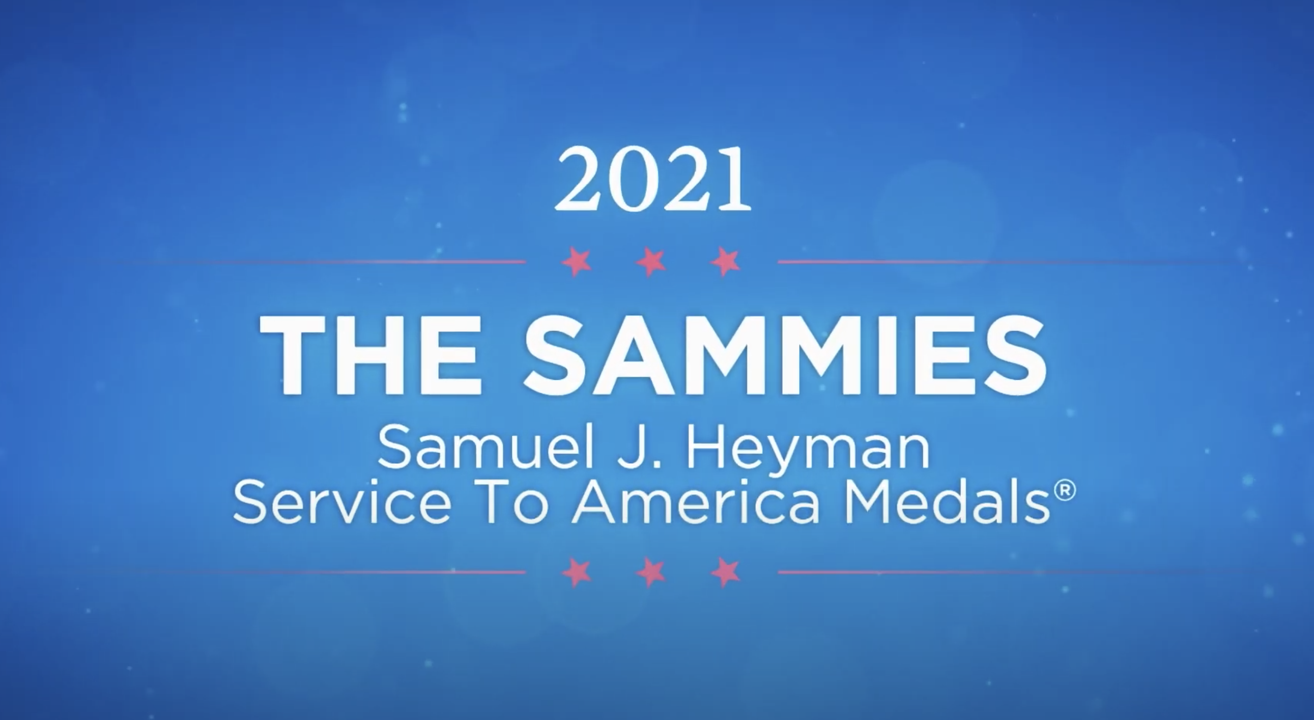 2021 Samuel J. Heyman Service to America Medals Virtual Celebration ...